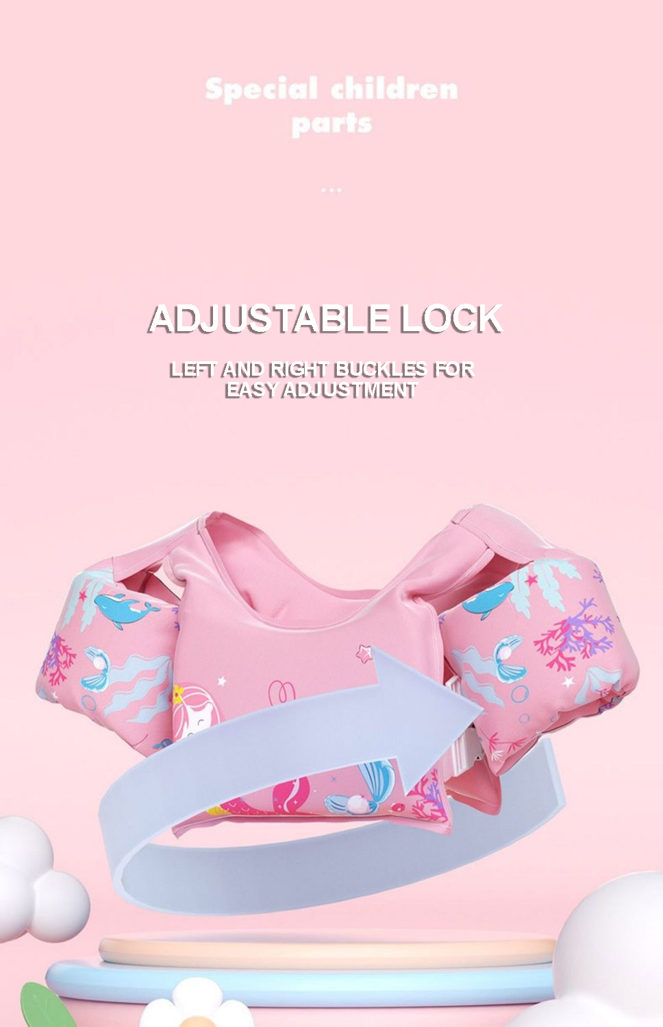 Life vest for Kids Inflatable Life jacket Swimsuit Salbabida floater ...