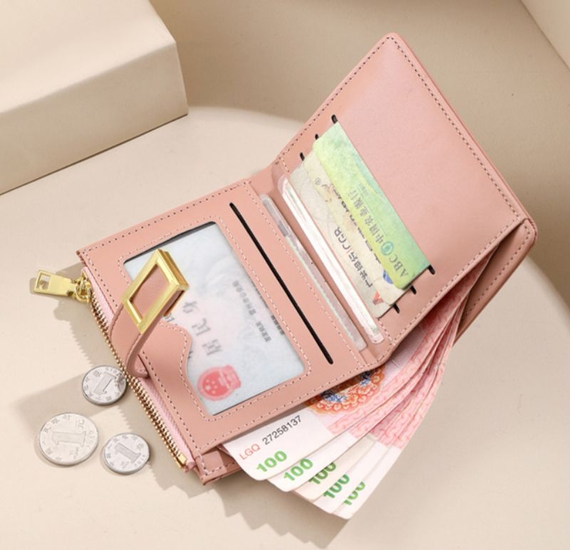 YQY Fashion Ladies leather wallet short ladies coin purse wallets with ...