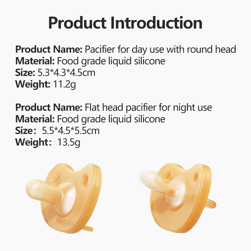 Einmilk Baby Pacifier Super Soft Silicone Newborn Pacifier Anti-colic ...