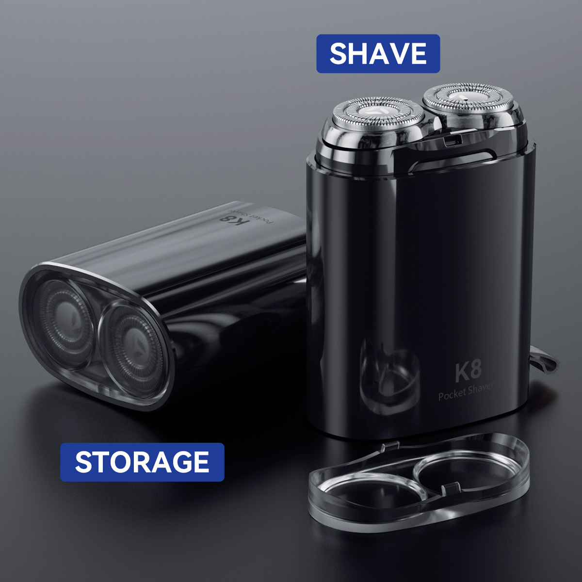 Enchen Pocket Shaver Mini Electric Shaver Z4 Mens Beard Razor Press To ...