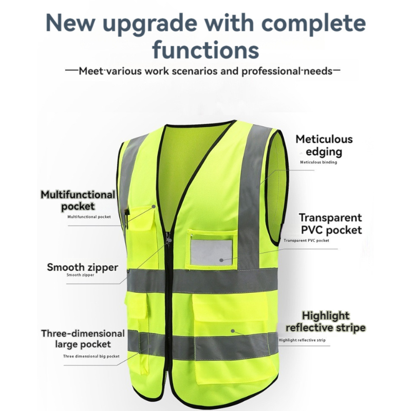 Safety Reflective Vest With Pocket High Visible best reflector motor ...