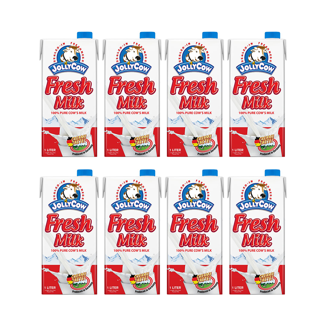 Jolly Cow Pure Fresh Milk 1L x 8 | Shopee Philippines