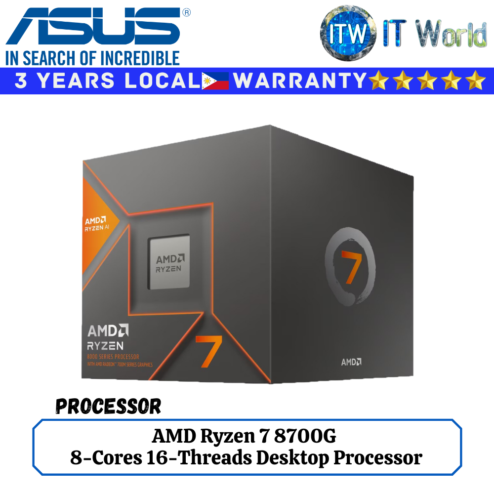 Itw | ASUS Bundle Ryzen Motherboard AMD 7 8700G with ASUS Prime B650M-A ...