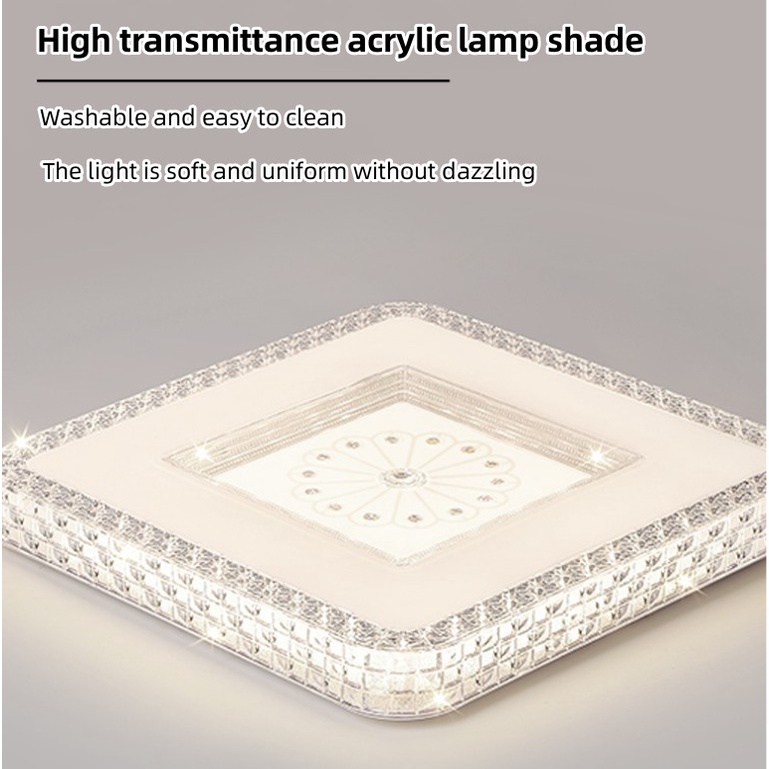 LED ceiling light Mosaic style Tri color dimming With remote control ...