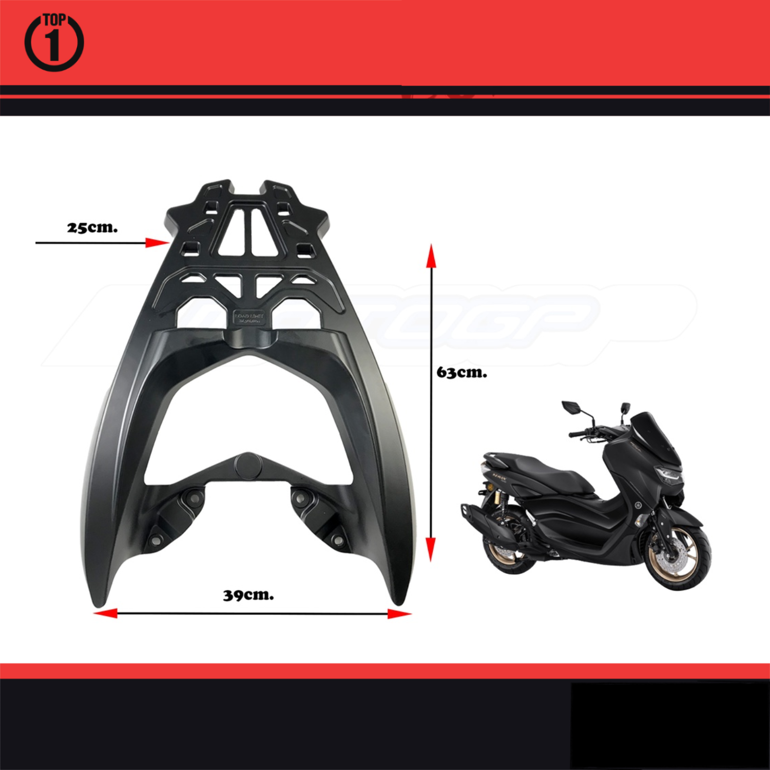 Top1 Motors Bracket Top Box Bracket Grab Bar Bracket For Yamaha NMAX ...