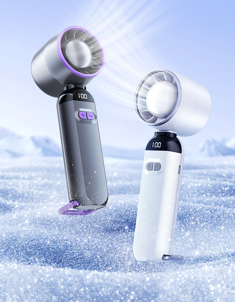 Mini Portable Hand Fan 100 gear speed turbol fan USB Rechargeable Small ...