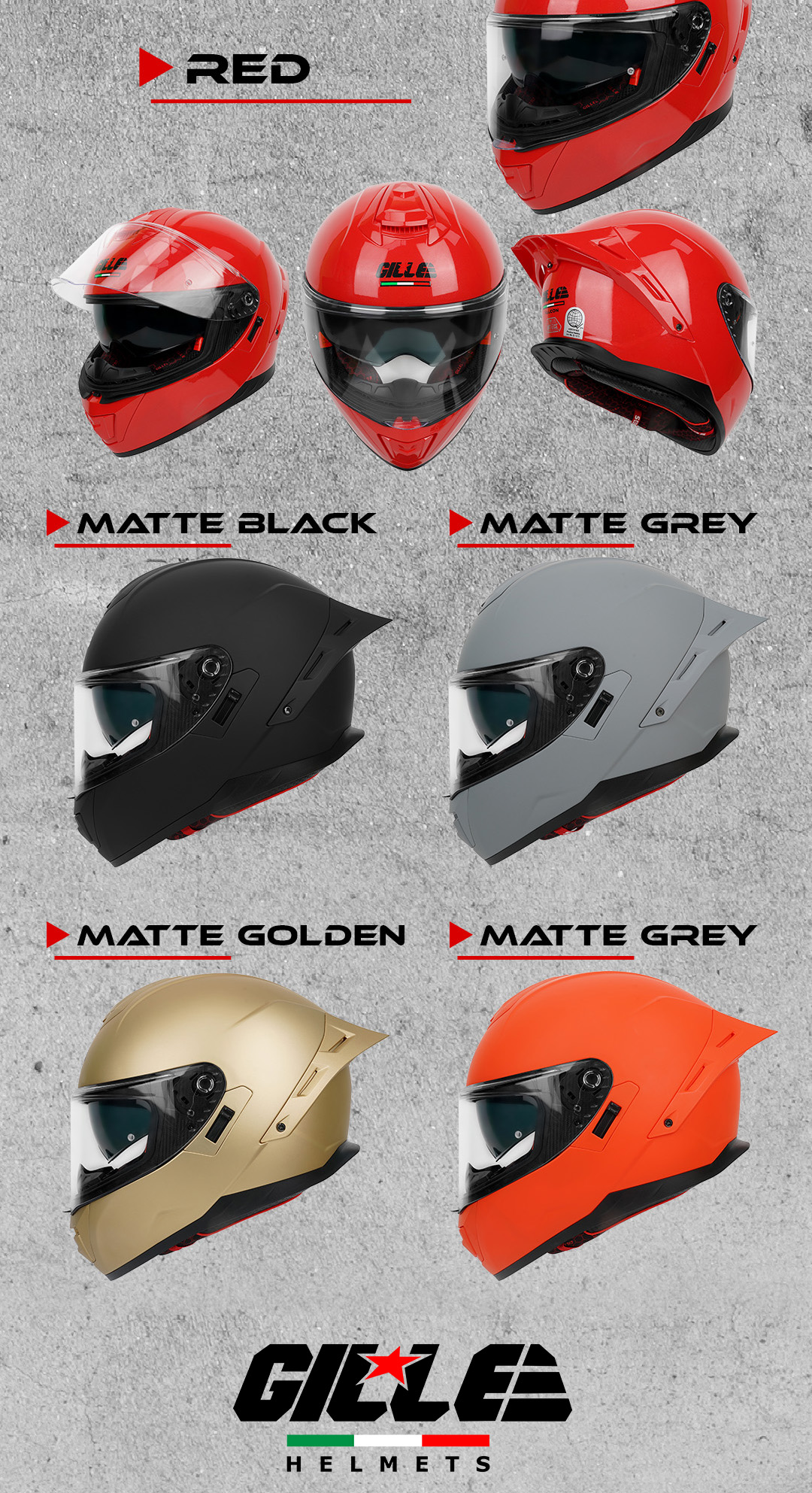 Gille Helmet 883 FALCON PLAIN Motorcycle Helmet Full Face Dual Visor With Keychain | Shopee ...