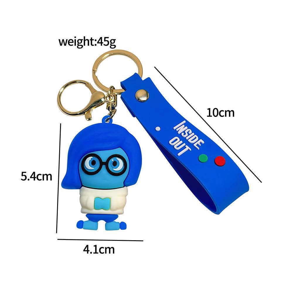 Inside Out Keychain Cartoon Keychain Disney and Pixar Sadness Fear ...