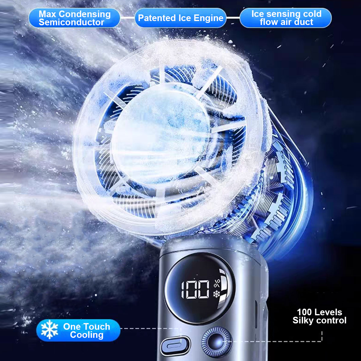 Jiditech High-speed Handheld Fan With Cooling Plate Fast Cooling 100 ...