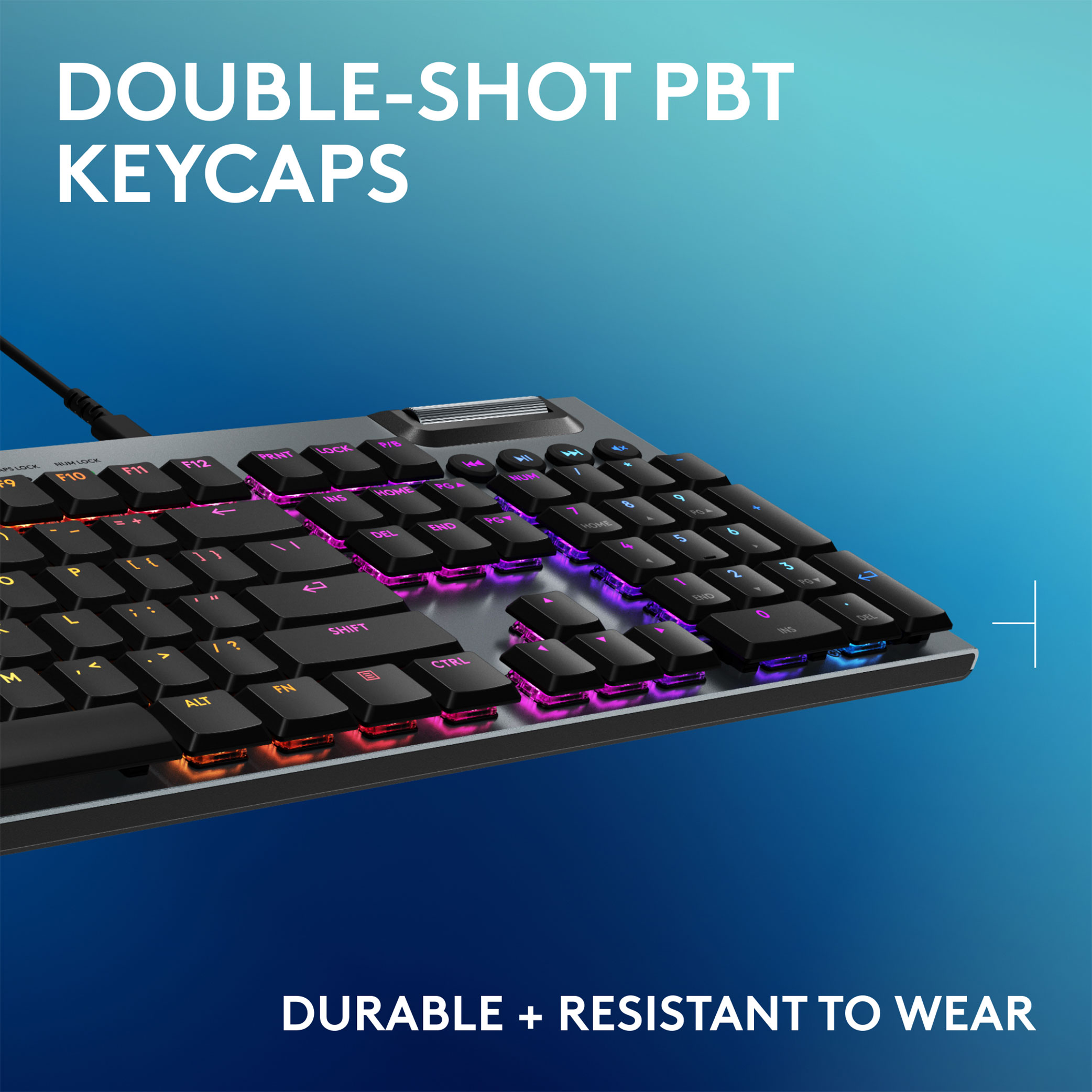 Logitech G915 X Low Profile Double-Shot PBT Wired Gaming Keyboard (920 ...