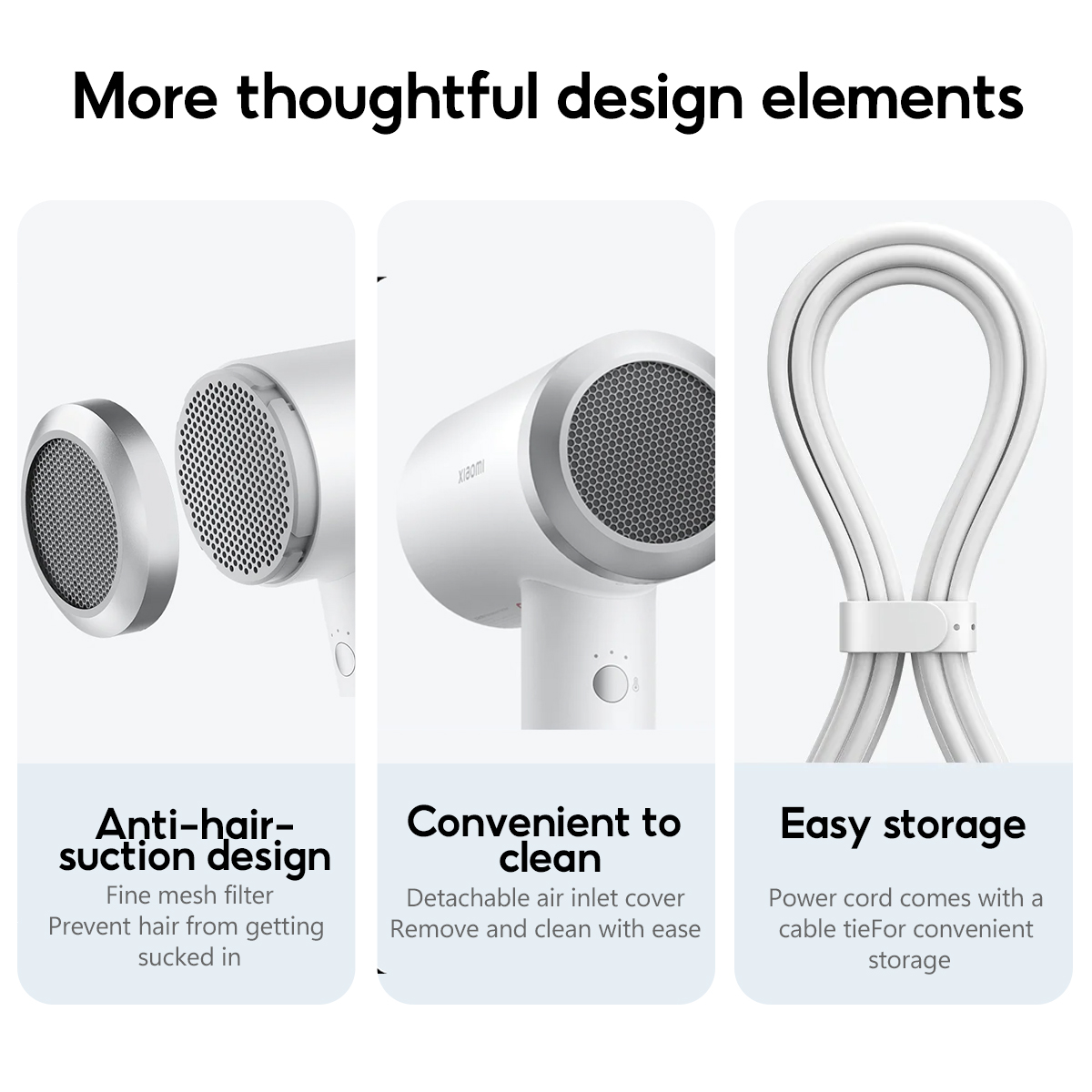 [1Year Warranty] Xiaomi High-speed Ionic Hair Dryer 1600W Powerful ...