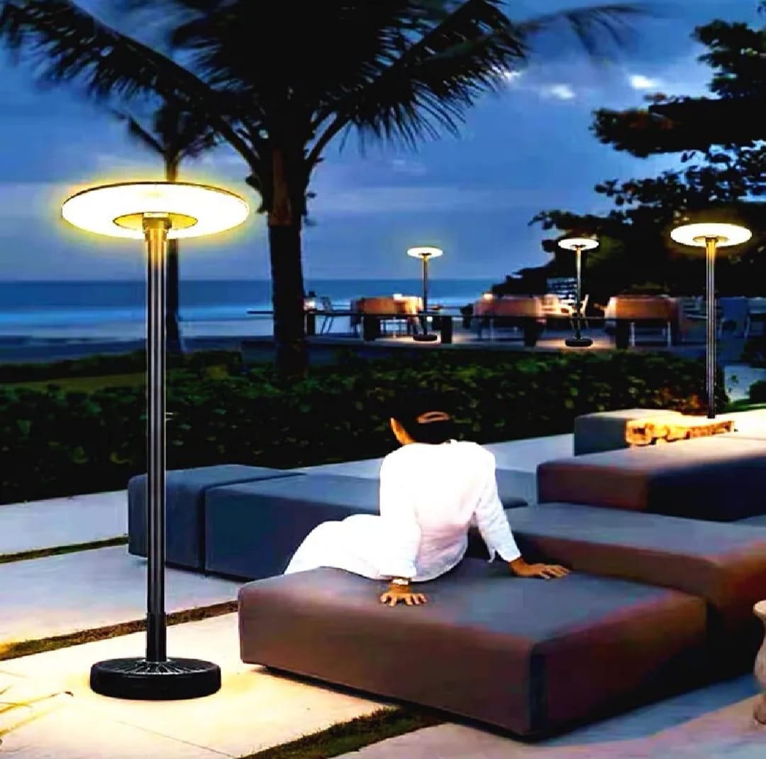 UFO Street Light Pole with Base Adapt to conventional street lights 2 ...