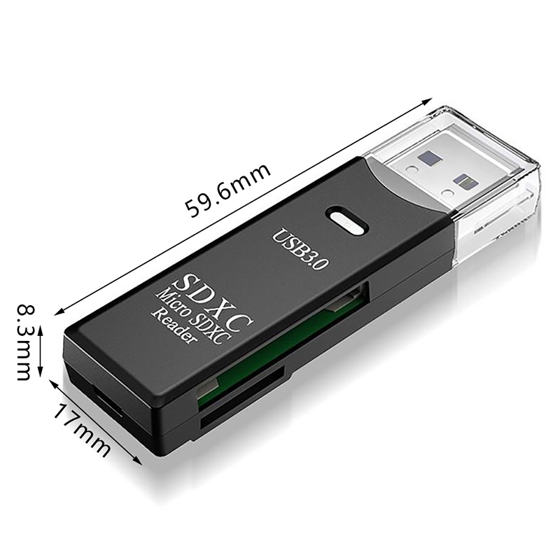 Popcorn 2 In 1 Usb 3.0 Card Reader Flash Memory Card 2 Slots For TF SD ...