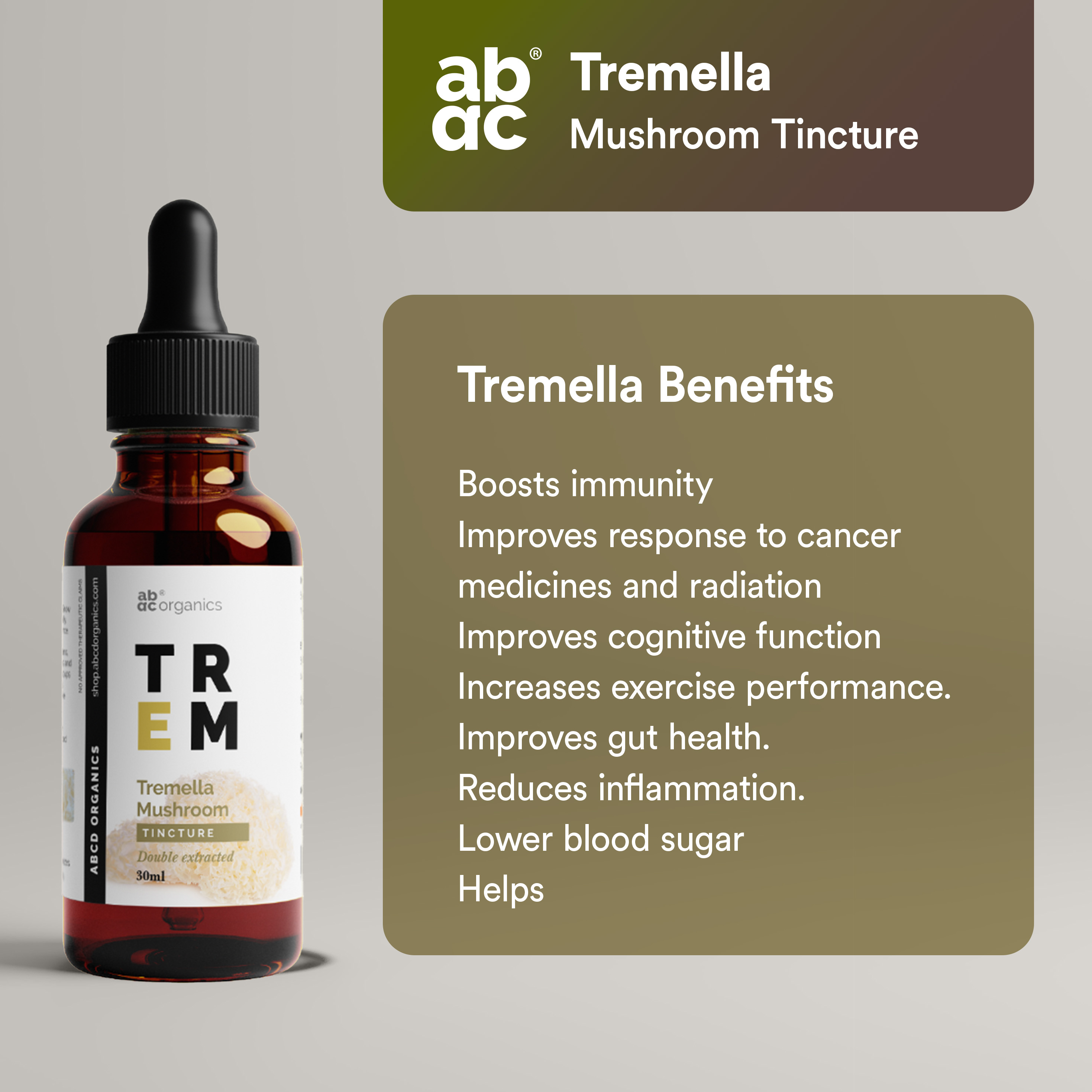 Snow Fungus (Tremella) Extract Tincture (1:3 Strength Double Extracted ...
