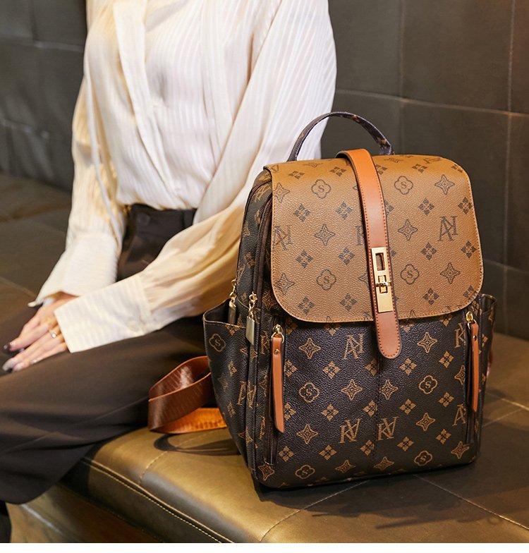 Fashion Backpack Large Capacity Print Mom Backpack Commuter Ladies ...