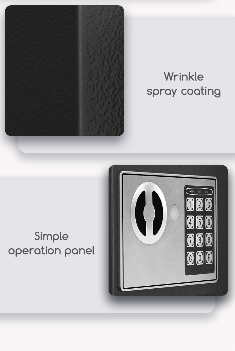 Deli Electronic Safe Deposit Box Password Digital Lock Safe Box For ...