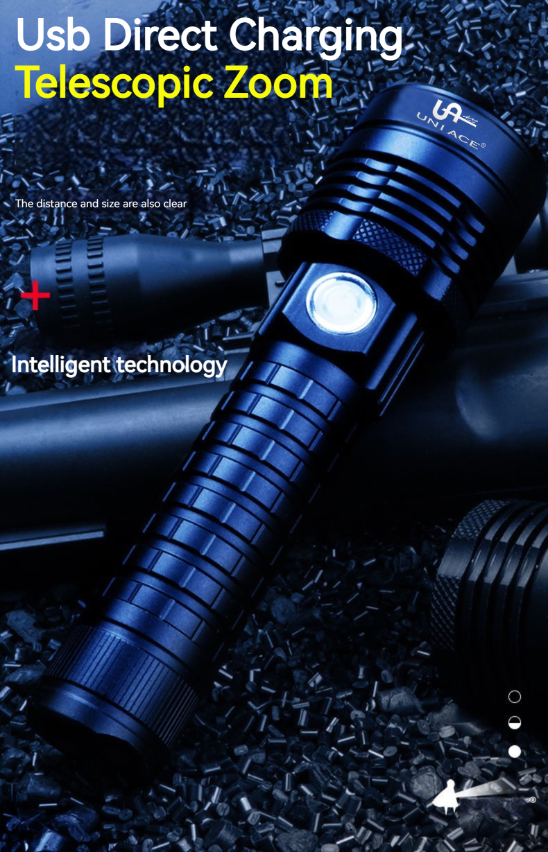 2500 Lumen Light Blub Rechargeable Flashlight Waterproof Camping LED ...