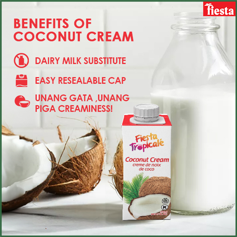 Fiesta Tropicale Coconut Cream 200ml | Pack of 3 | Coconut Milk ...