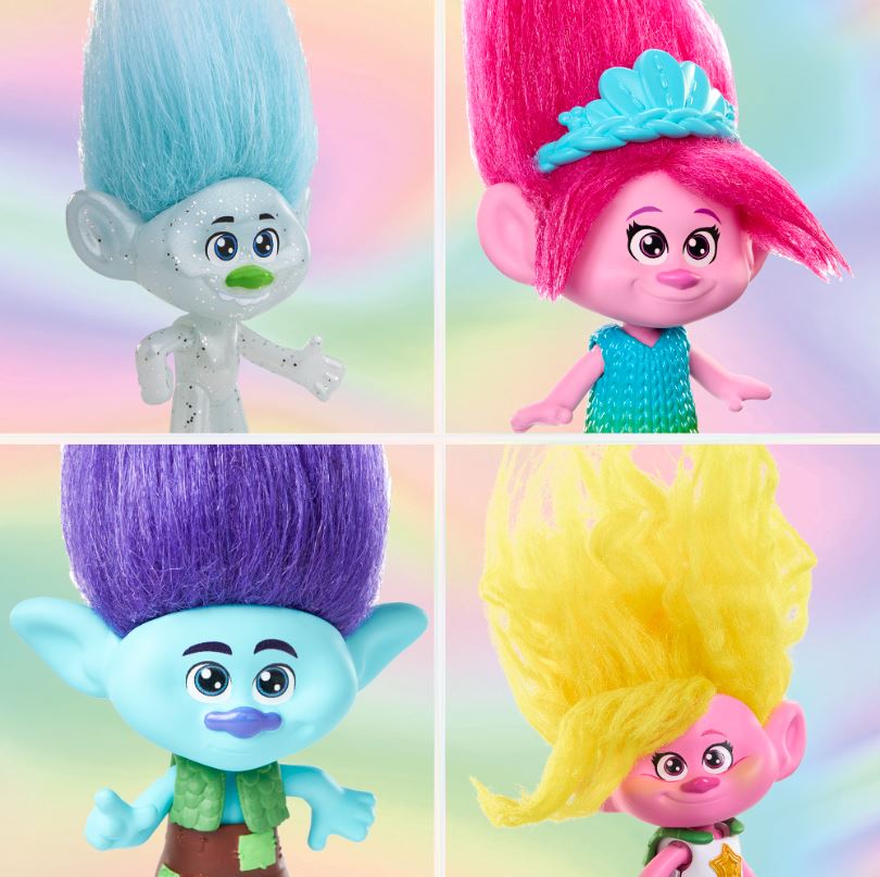 Mattel Dreamworks Trolls Band Together Movie Branch Trolls Small Dolls ...