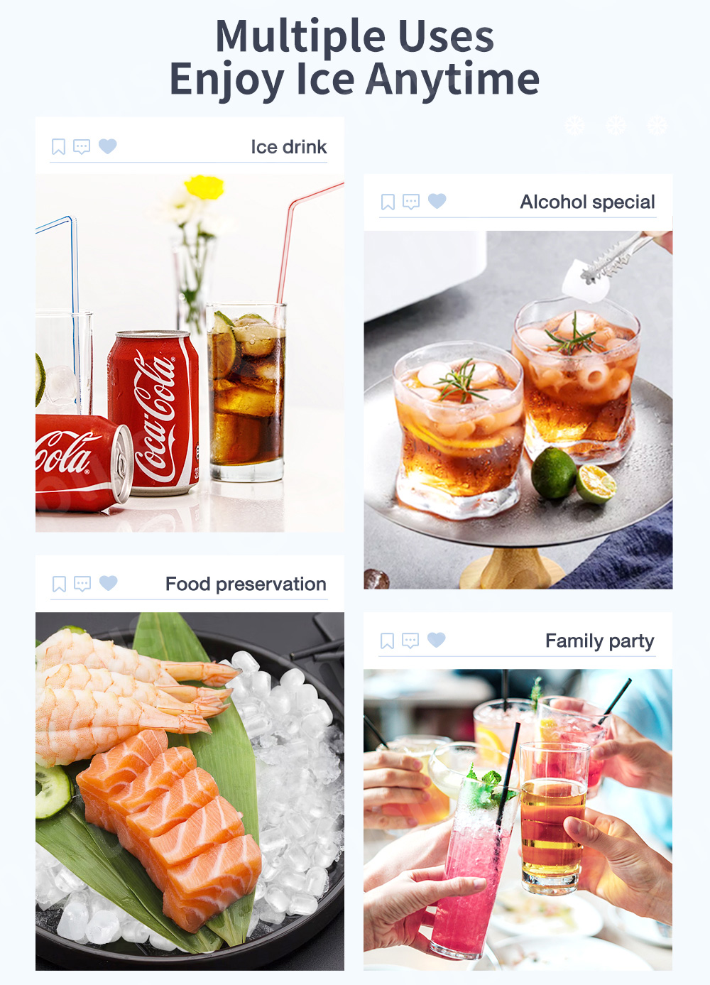 Simplus Automatic Ice Maker Machine Intelligent Ice Cube Maker 12kg/24H ...