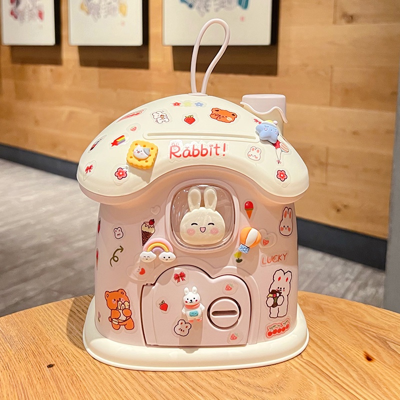 Coin Piggy Bank Alkansya with Lock and Key Coin bank Cute Piggy Bank ...