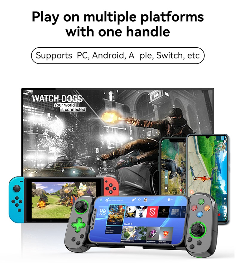 Sunsonic D7 Telescopic Mobile Phone Bluetooth Game Controller For ...