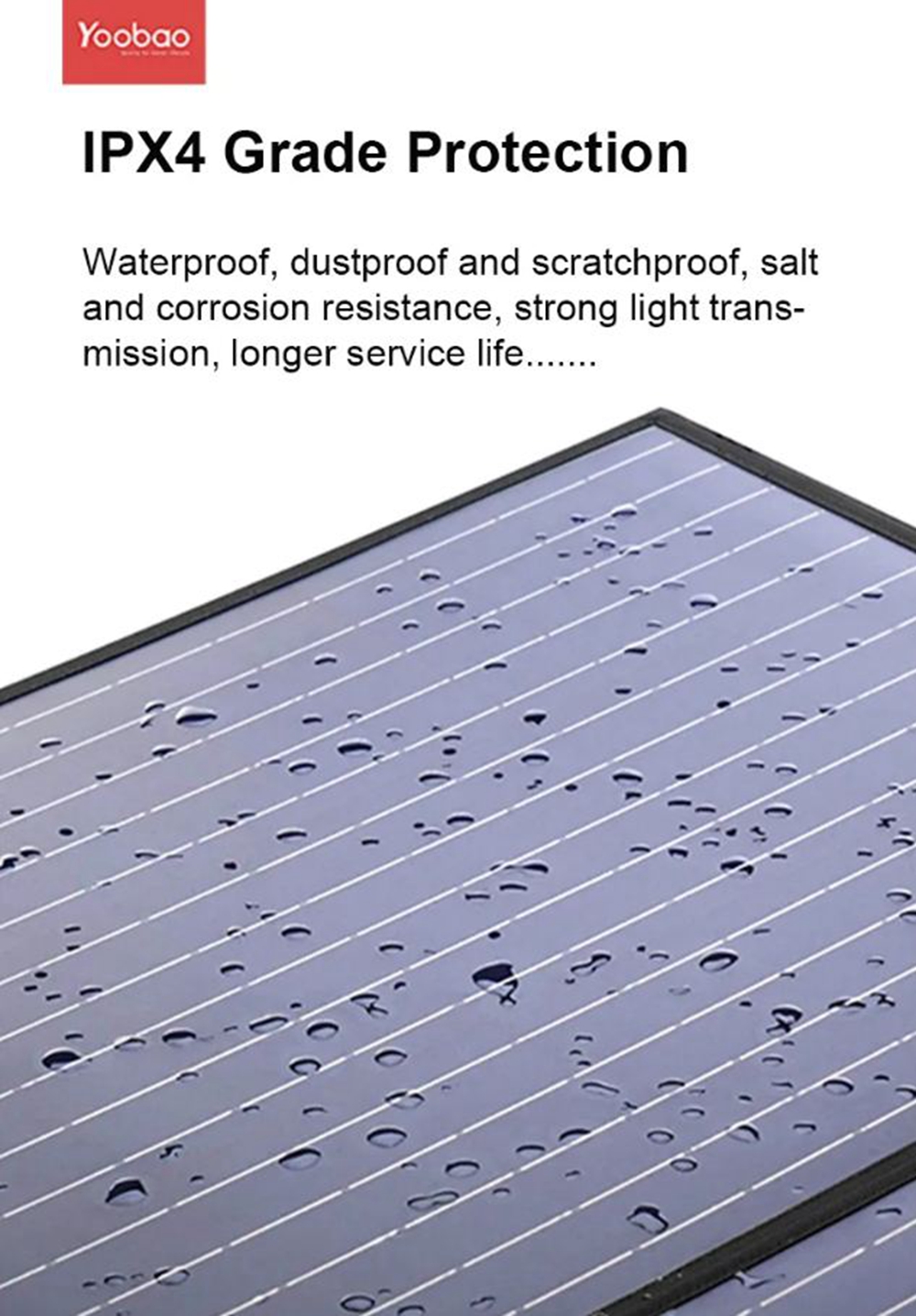 Yoobao Water Proof Foldable Bag Design Solar Panel 100W 18V IPX4 With ...