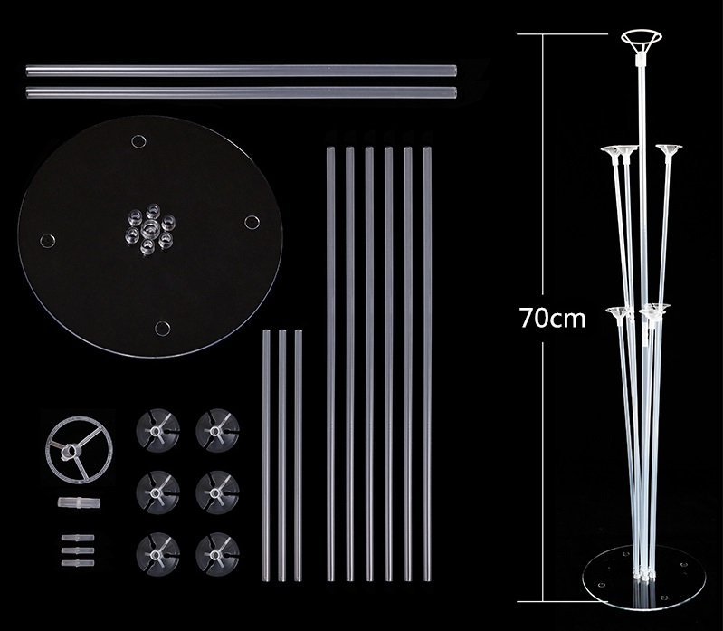 Balloon Stand Desktop Balloon Heightened Transparent Pole Wedding ...