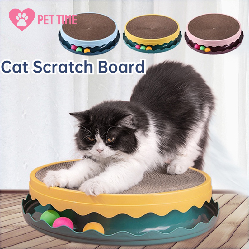 Cat bed round cat scratching board corrugated cat scratching board ...