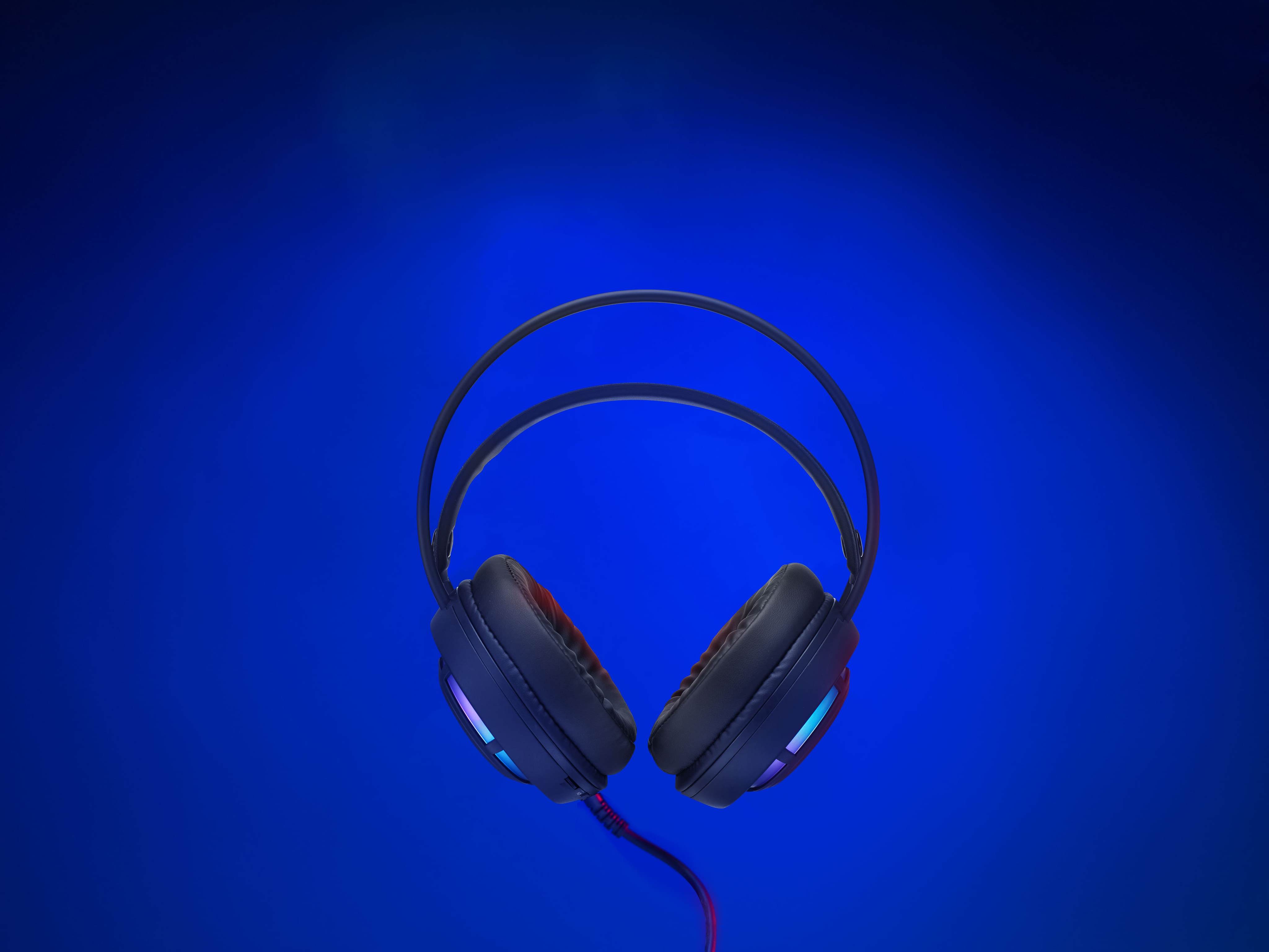 Rapoo VH110 RGB Gaming Headset with Mic 3.5mm Noise-Cancelling Wired Over Ear Headset with LED ...