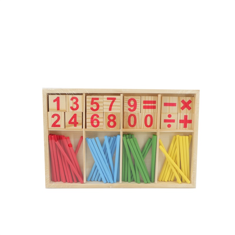 Mathematical Intelligence Stick Preschool Educational Wooden Digital ...