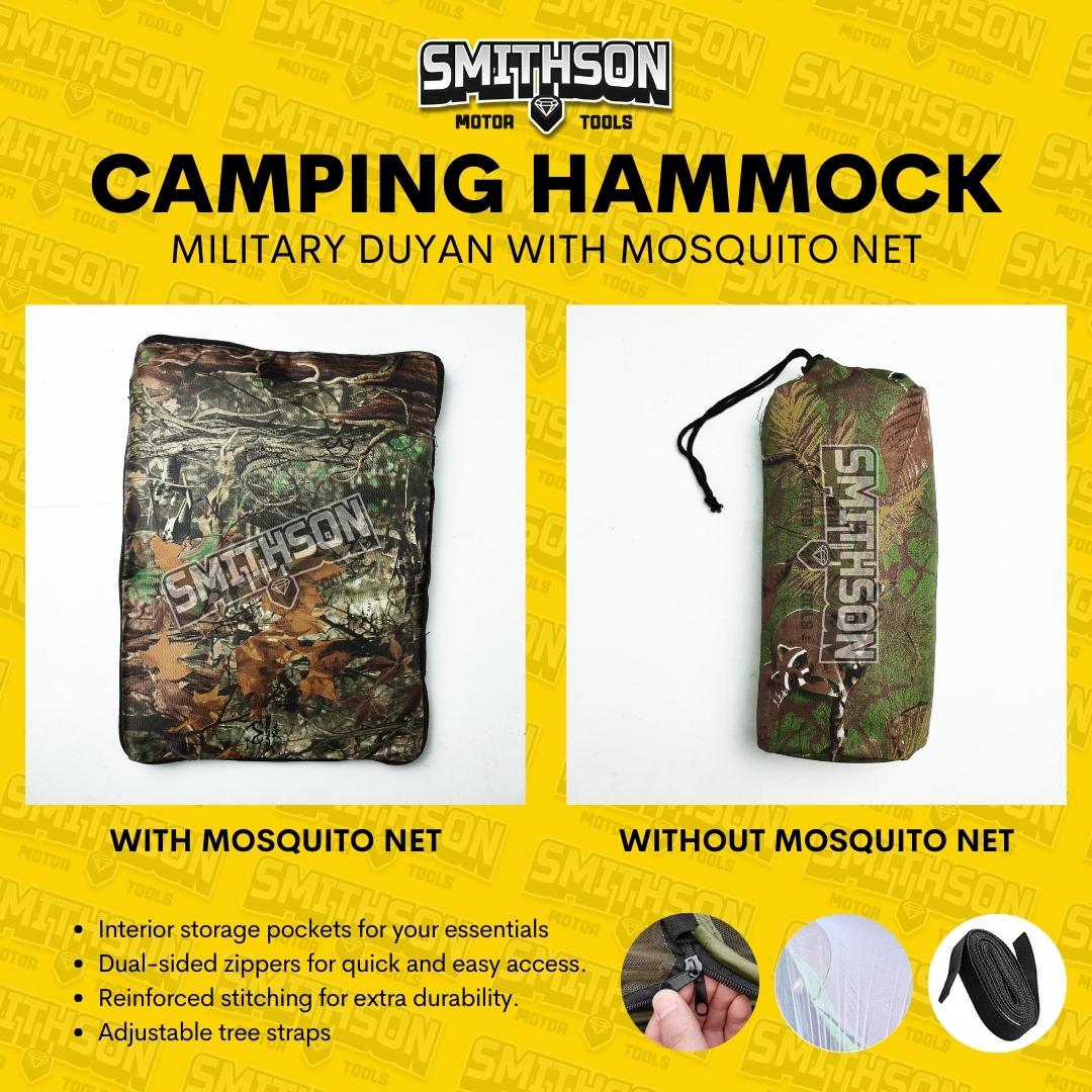 Hammock with Mosquito Net 7ft Makapal Military Duyan with 2 Flat Ropes ...