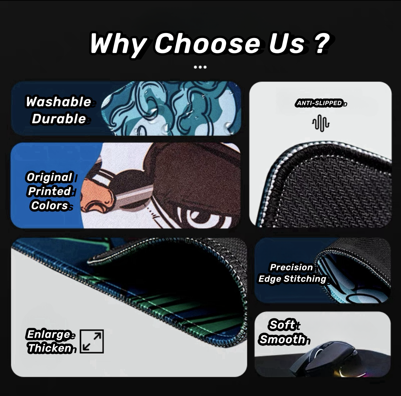 Zeus x One Piece Extended Mouse Mat / Mouse Pad For Gaming ( 80cm x ...