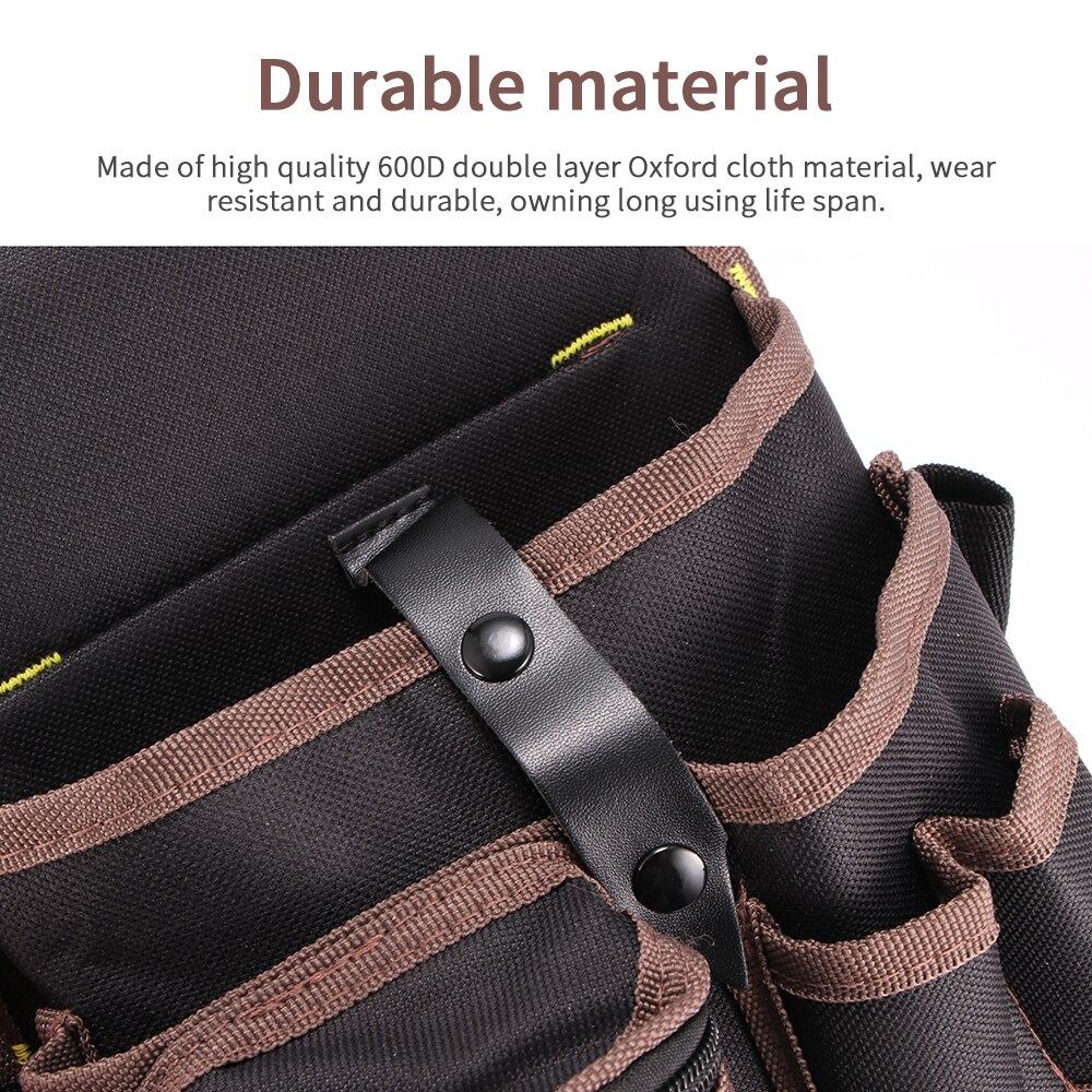 【Fast Delivery】Large Capacity Waist Tool Bag Waist Pockets Electrician ...