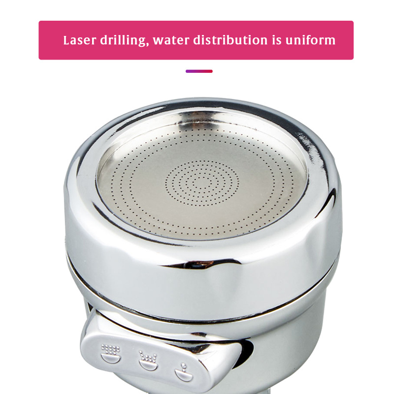 Universal Nozzle Adjustable 3 Kinds of Speed Faucet Tap 360 Degree ...