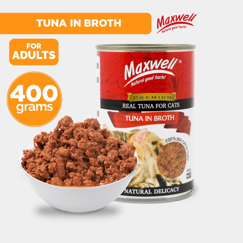 All Stages Adult Kitten 400g Maxwell Premium Real Tuna Cat Can Wet Food ...
