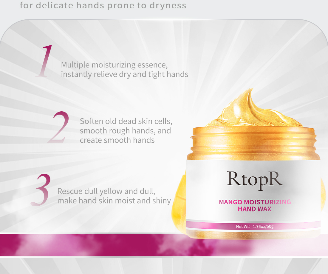 RtopR Mango Mositurizing Whitening Hand Wax Peel Off Mask Hand Skin ...