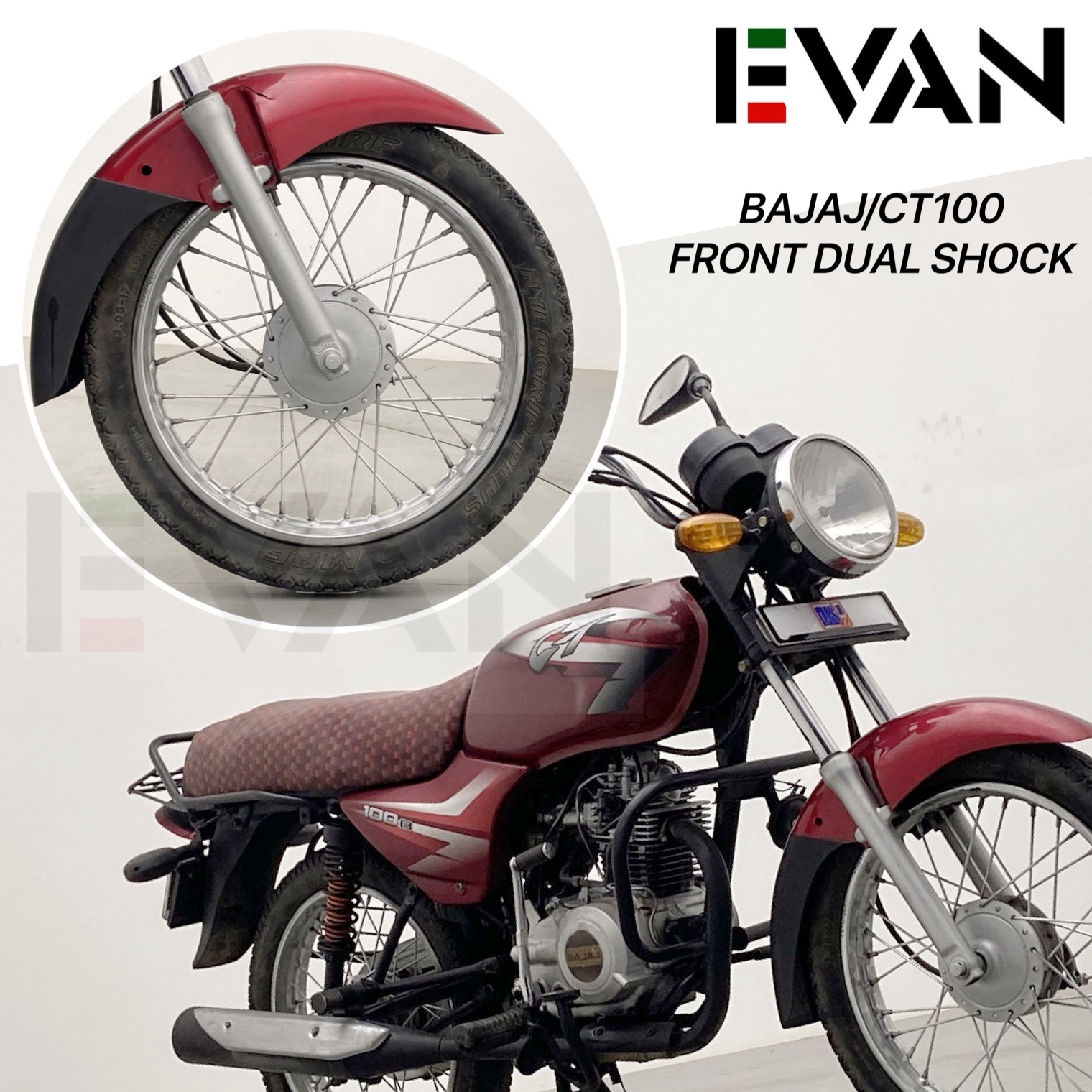 EVAN Shop Kawasaki BAJAJ CT100 Front Dual Shock Absorber Stock Ordinary ...