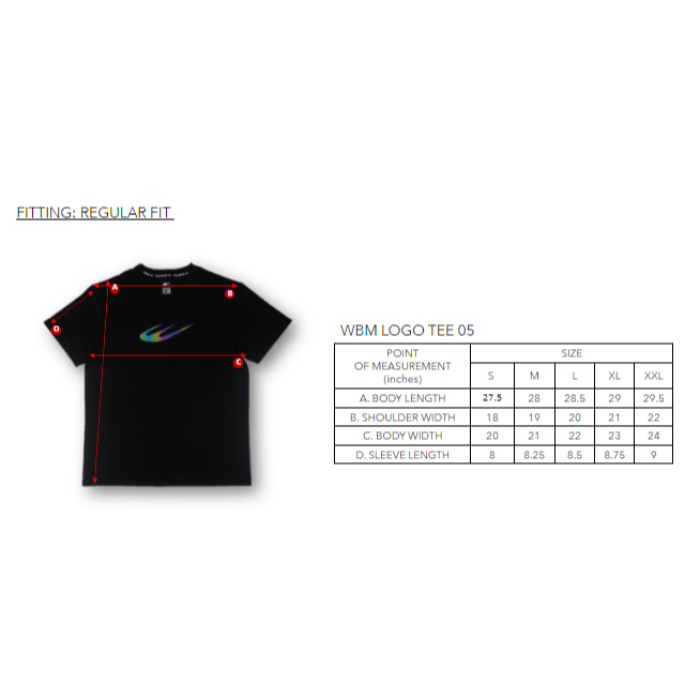 World Balance WBM Logo Tee 05 Men's Tshirt | Shopee Philippines