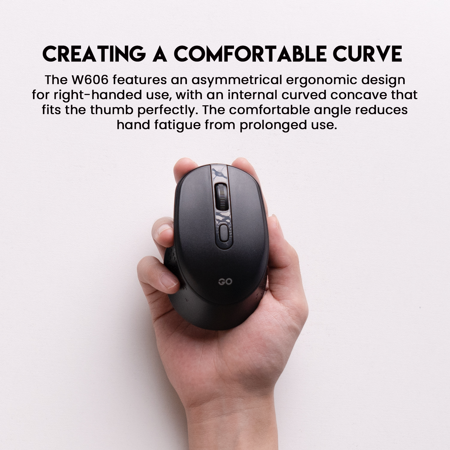 Fantech GO W606 Wireless Office Mouse Plug and Play Connectivity With Ergonomic Grip | Shopee ...