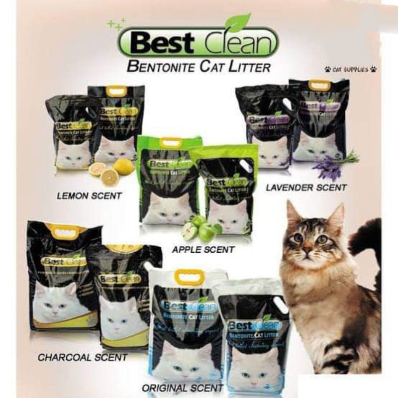 10L Best Clean All Stages Adult Kitten Bentonite Cat Litter Sand Pet ...