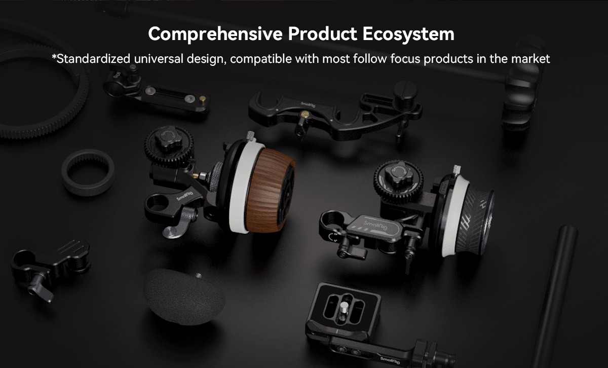 SmallRig F60 Wooden Style Modular Non-Damping Follow Focus for DSLR ...