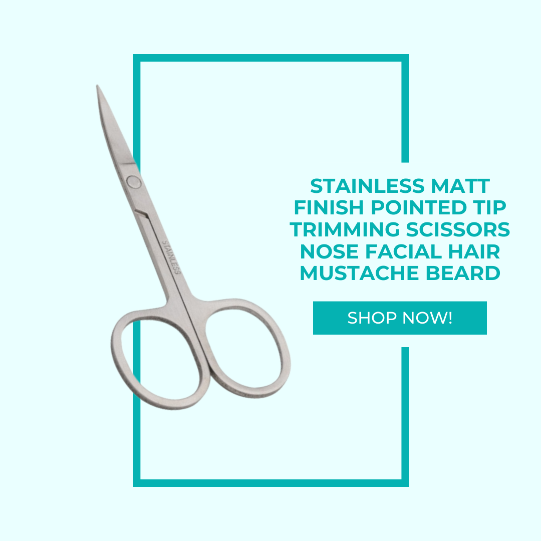 Groovy Stainless Matte Finish Pointed Tip Trimming Scissors for Nose ...