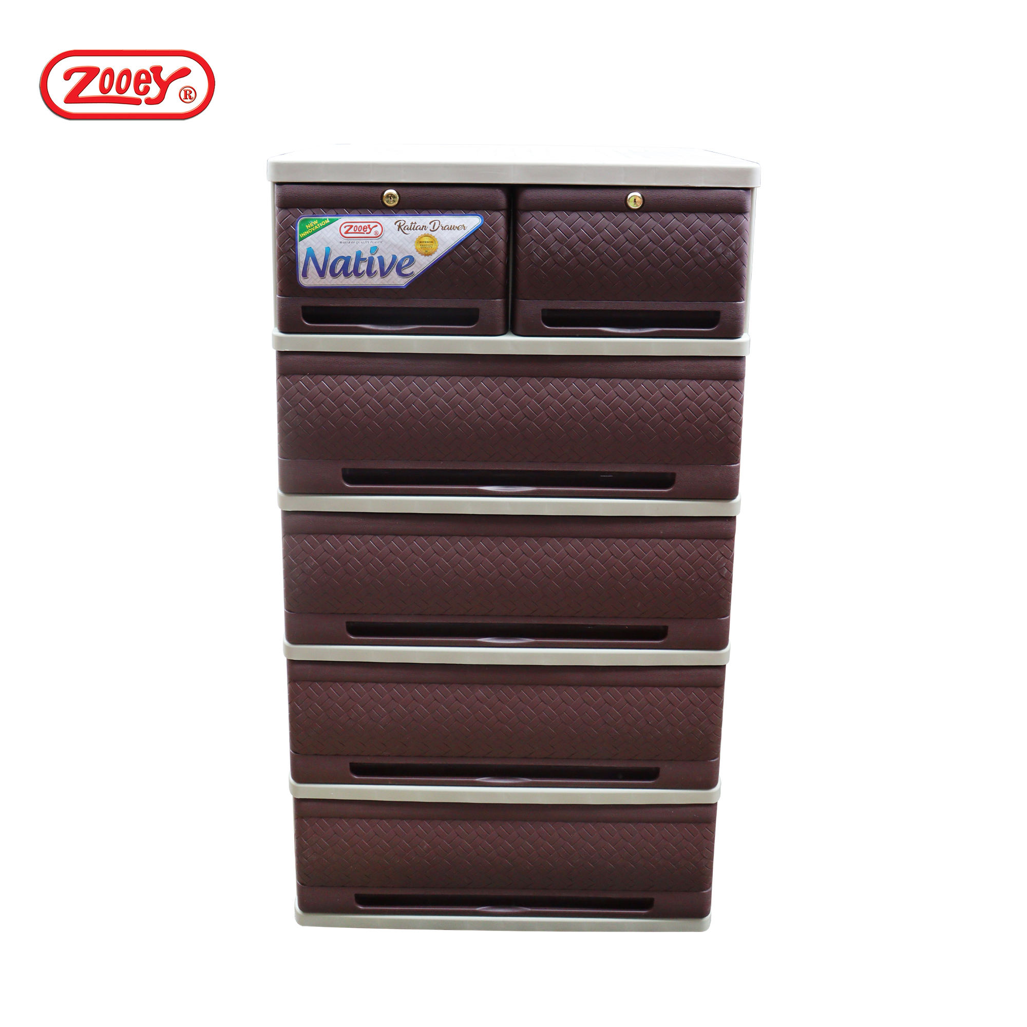 Zooey Native Rattan Drawers 5 Layer Stock No. 2002-5L | Shopee Philippines