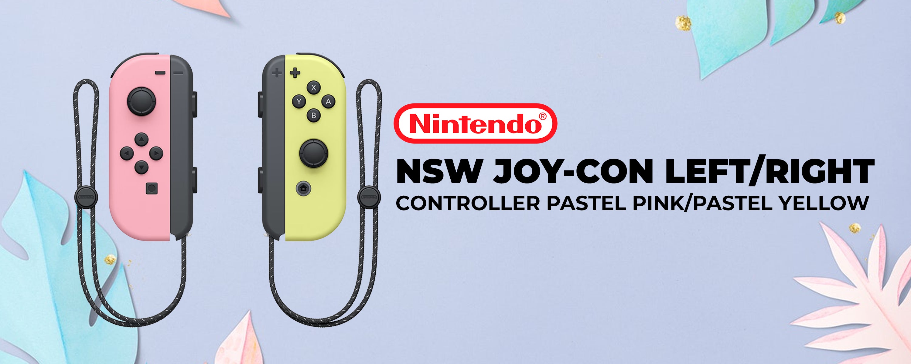 Nintendo Switch Joy-Con Left/Right Controller Pastel Pink/Pastel Yellow ...