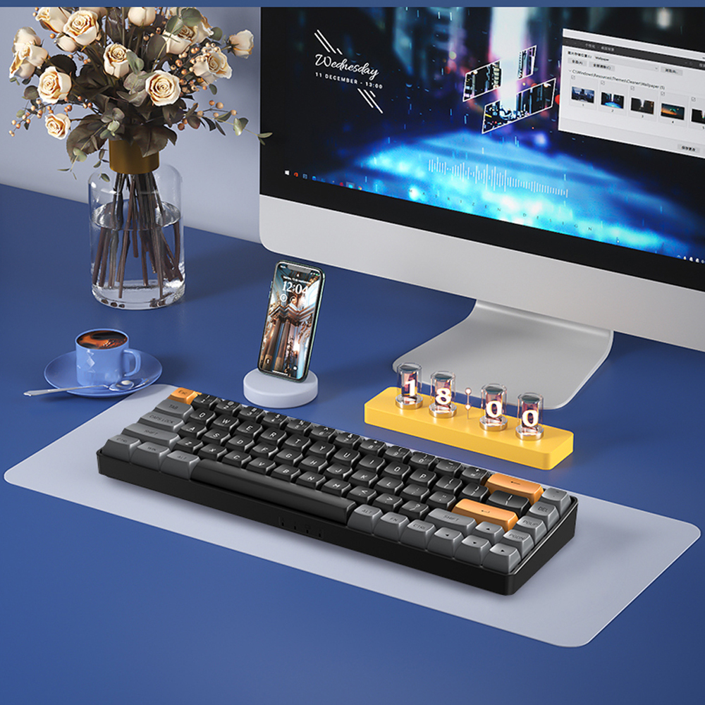 EasyPC| DarkFlash GD68 Mechanical Keyboard Brown Sugar/ Starry Blue ...