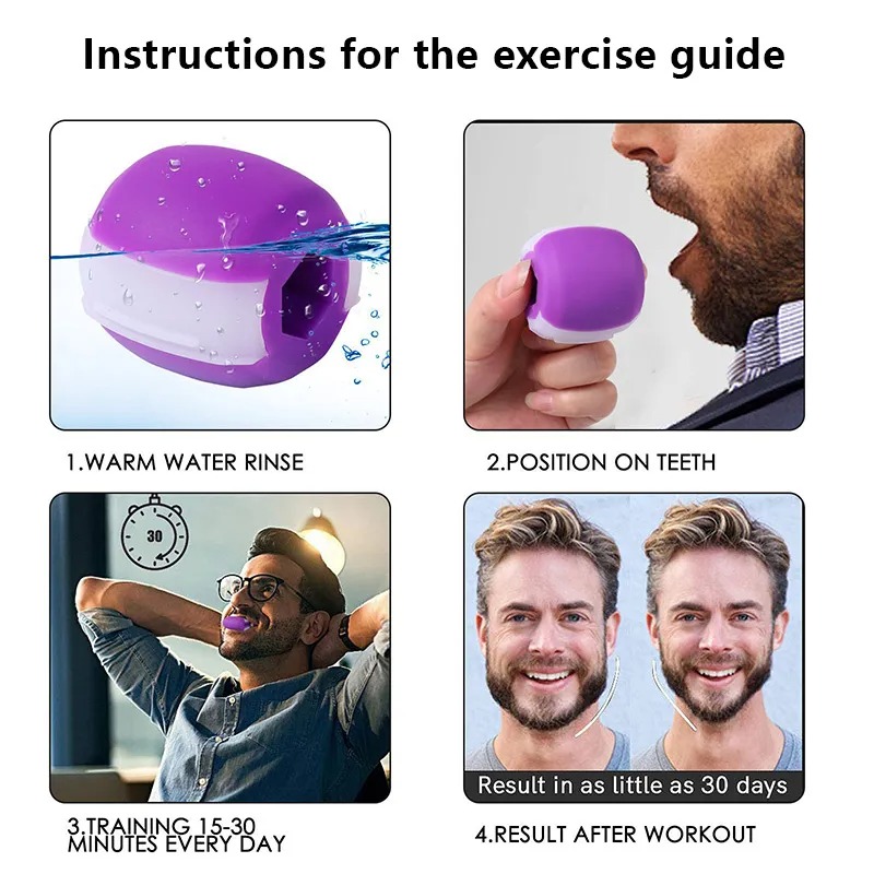 Muscle Training Ball Face Toning Mandibular Orthodontic Device Silica ...