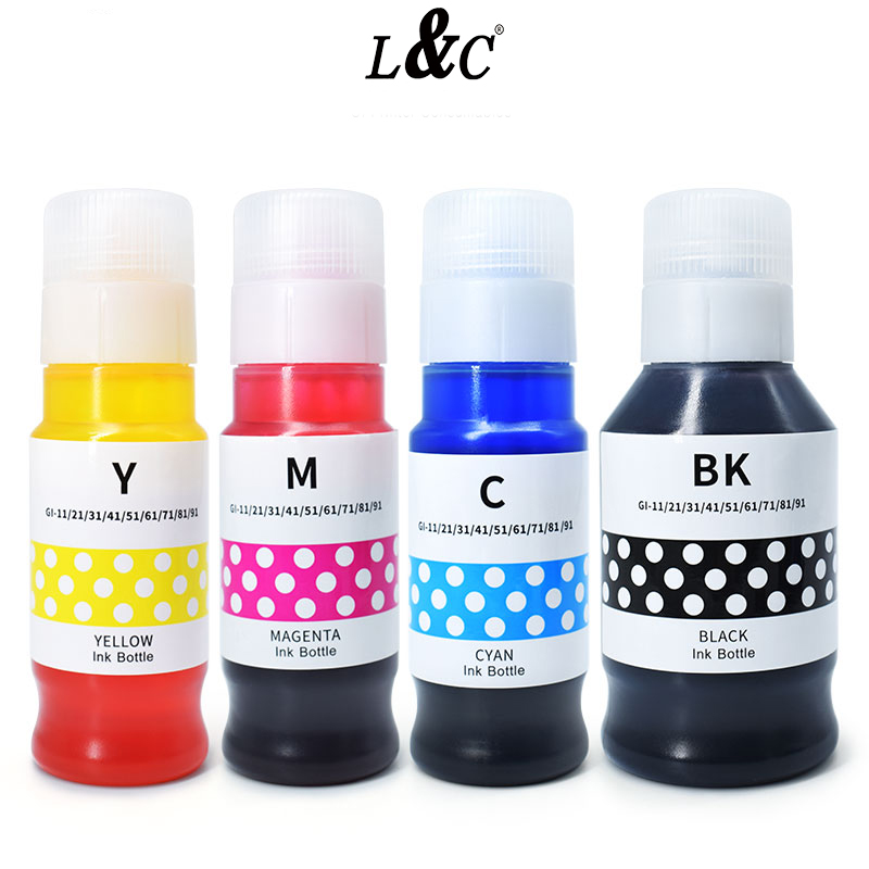 L&C 71 Refill Ink Dye Ink for Canon Printer G1020 G2020 G2021 G3020 ...