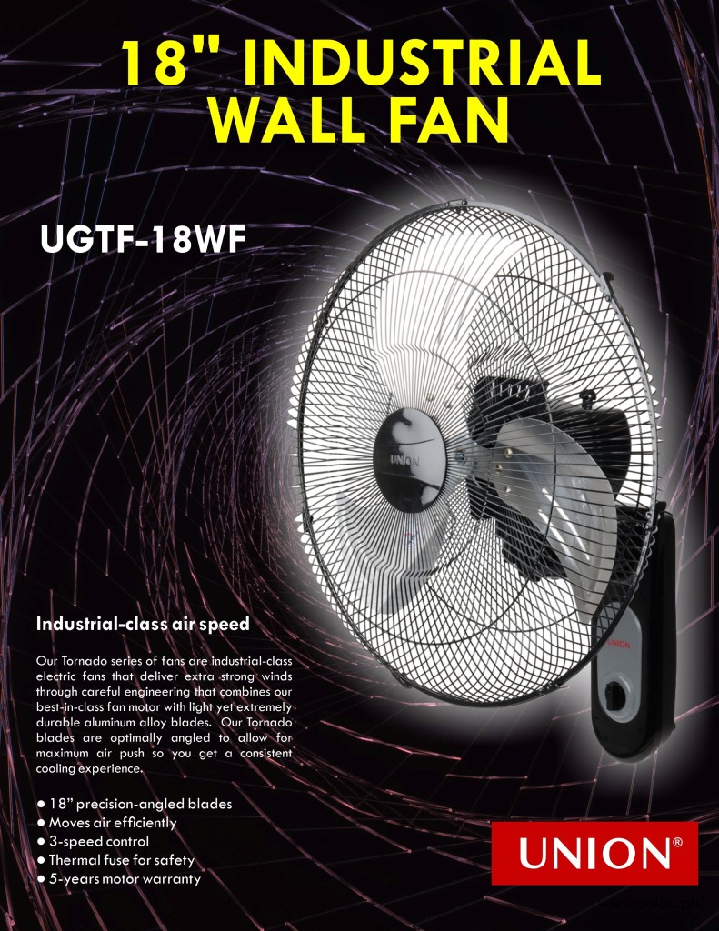 Union UGTF-18WF 18" Industrial Wall Fan | Shopee Philippines