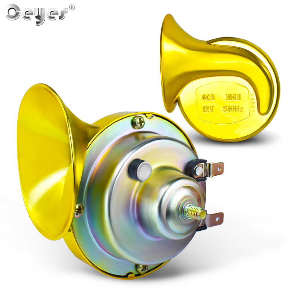 Ceyes 12V Car Snail Horn Super Train Horn Loud Busina Auto Vehicle Boat ...
